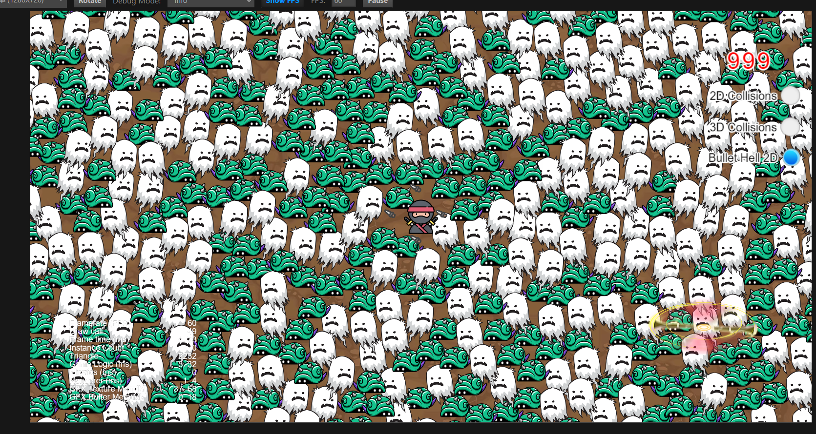 98K高性能割草框架（支持2D/3D）